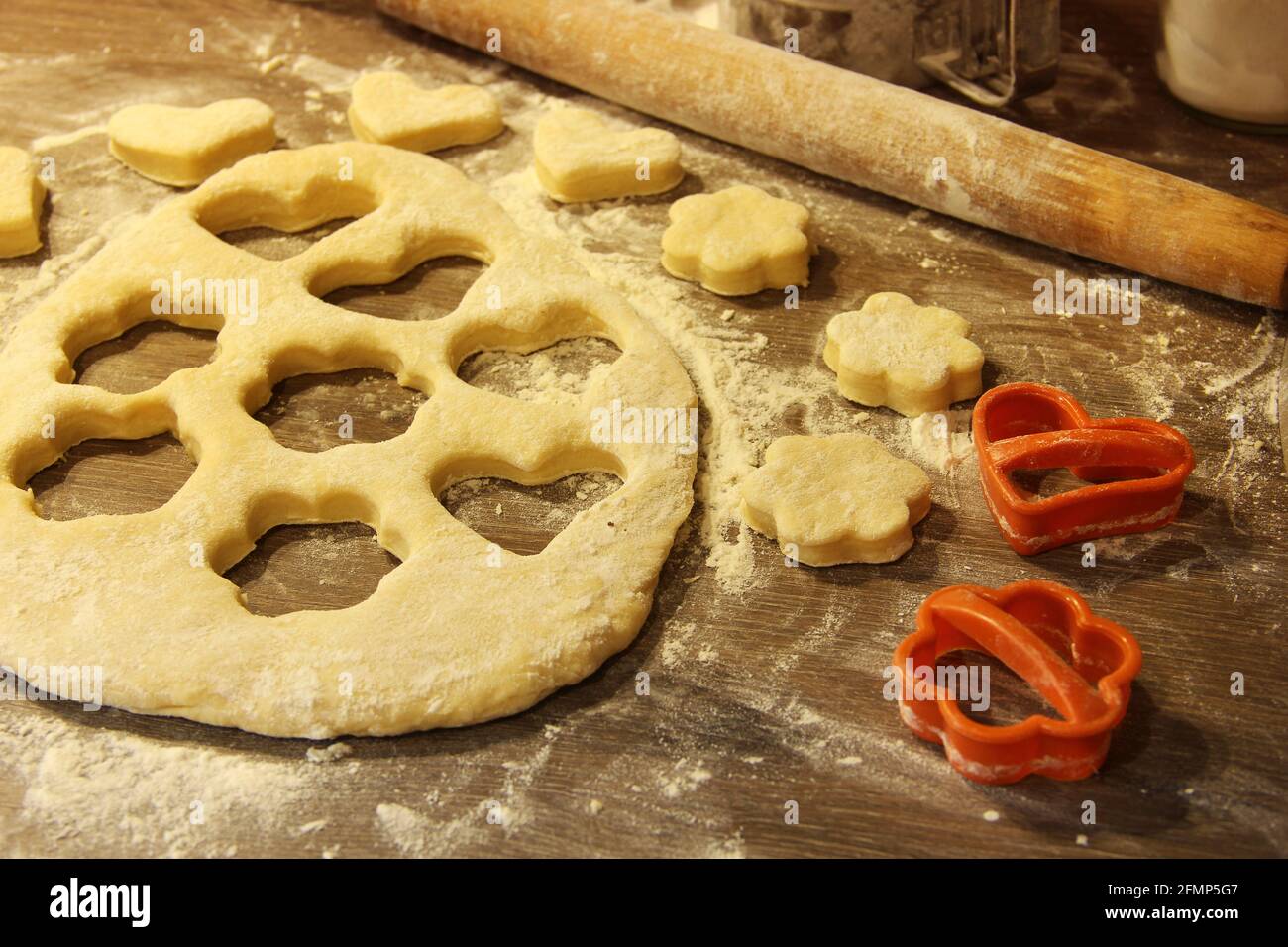 Cooking cookies in the kitchen. Bakery products Stock Photo - Alamy