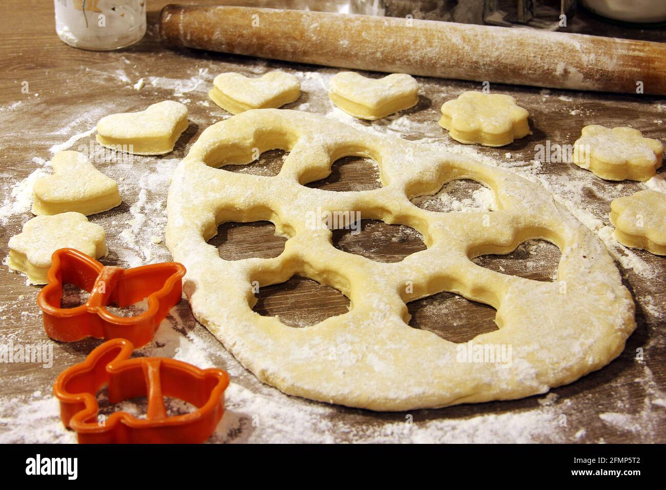 Cooking cookies in the kitchen. Bakery products Stock Photo - Alamy