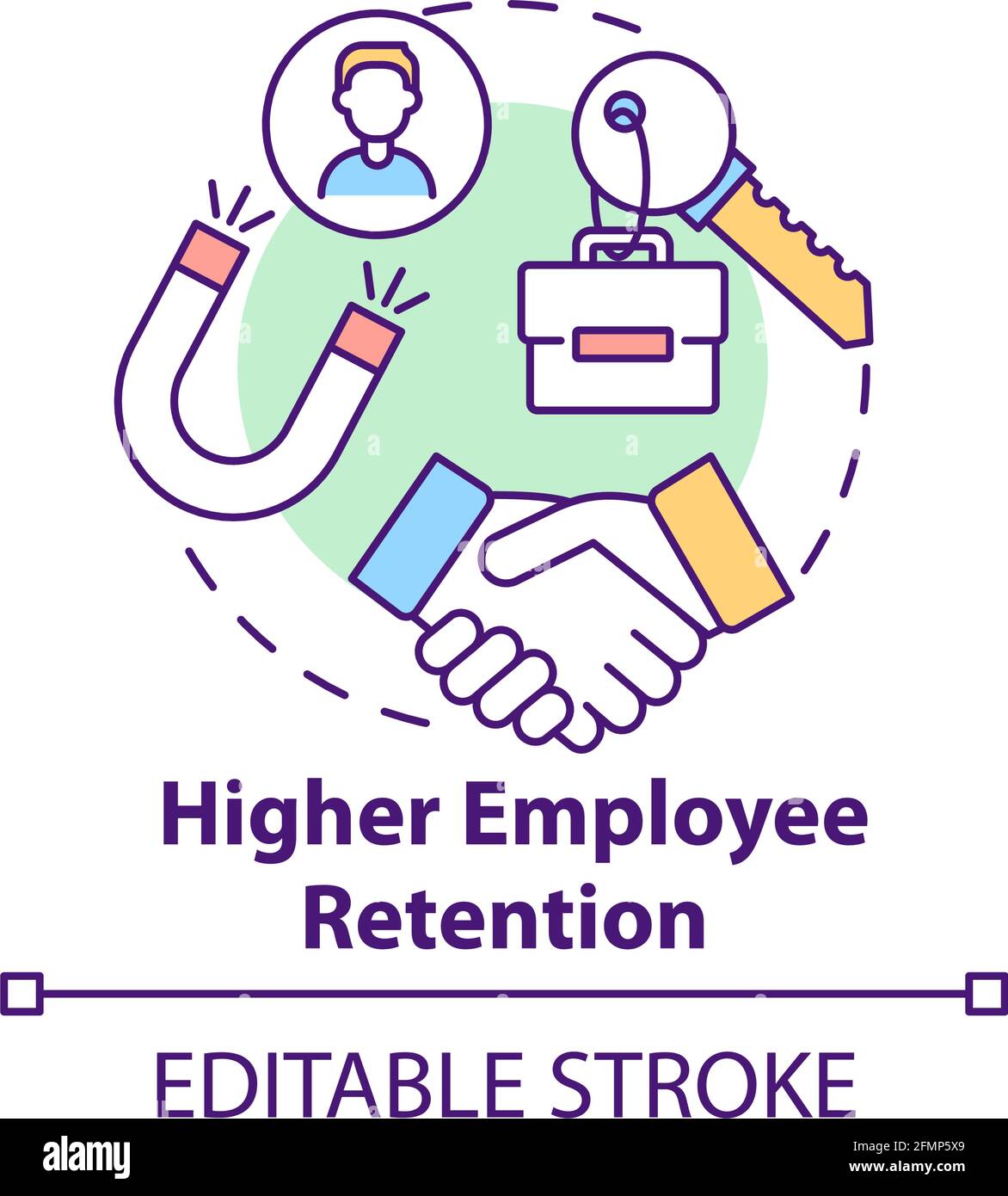 Higher employee retention concept icon Stock Vector Image & Art - Alamy Higher employee retention concept icon Stock Vector Image & Art - Alamy