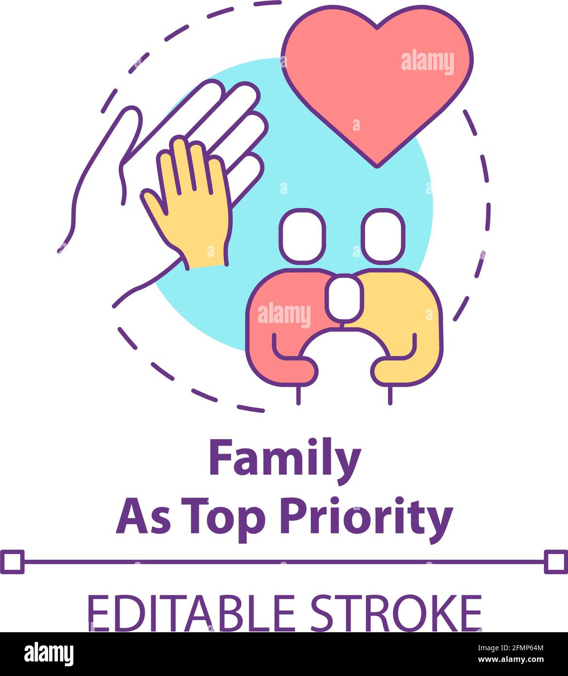 Family as top priority concept icon Stock Vector Image & Art - Alamy