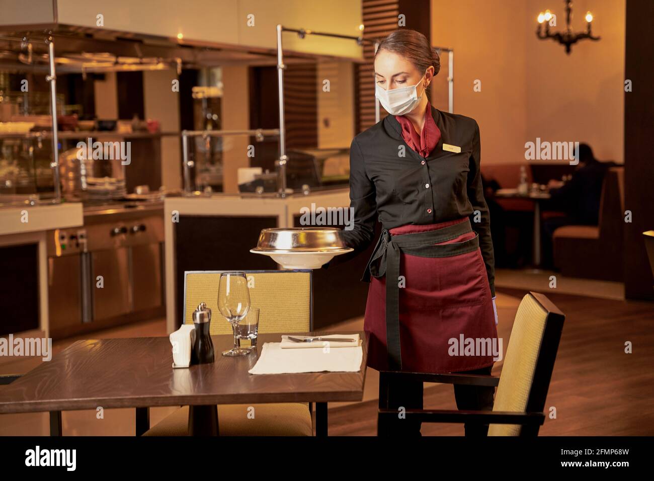 Waitress uniform hi-res stock photography and images - Alamy