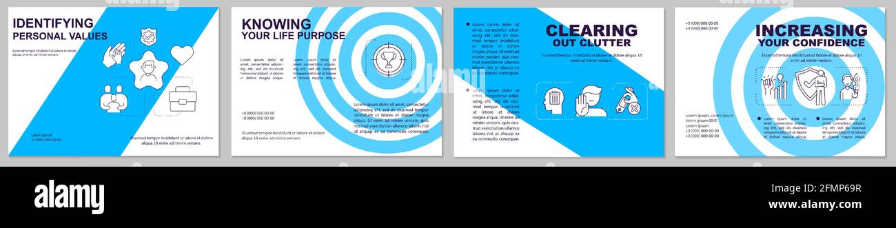 Identifying personal values brochure template Stock Vector Image & Art ...