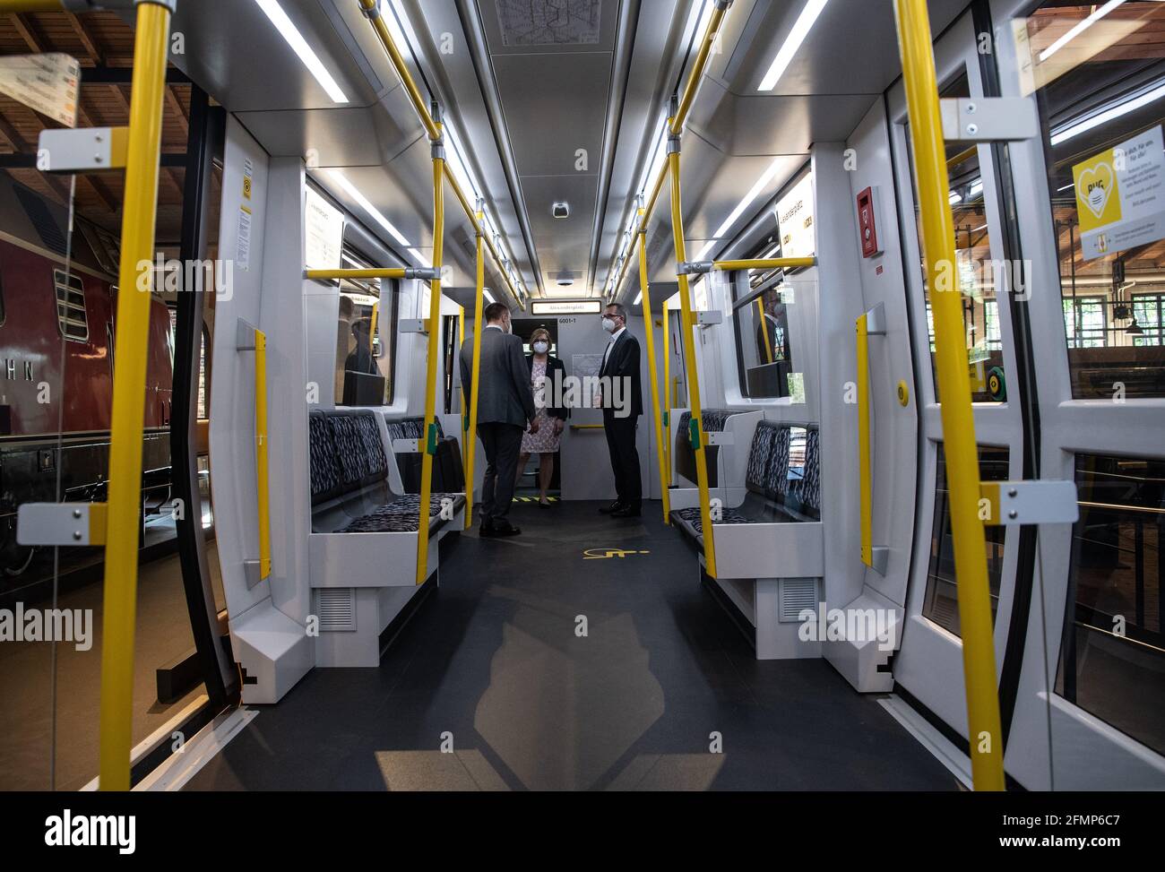 Berlin, Germany. 10th May, 2021. View into the passenger compartment of ...