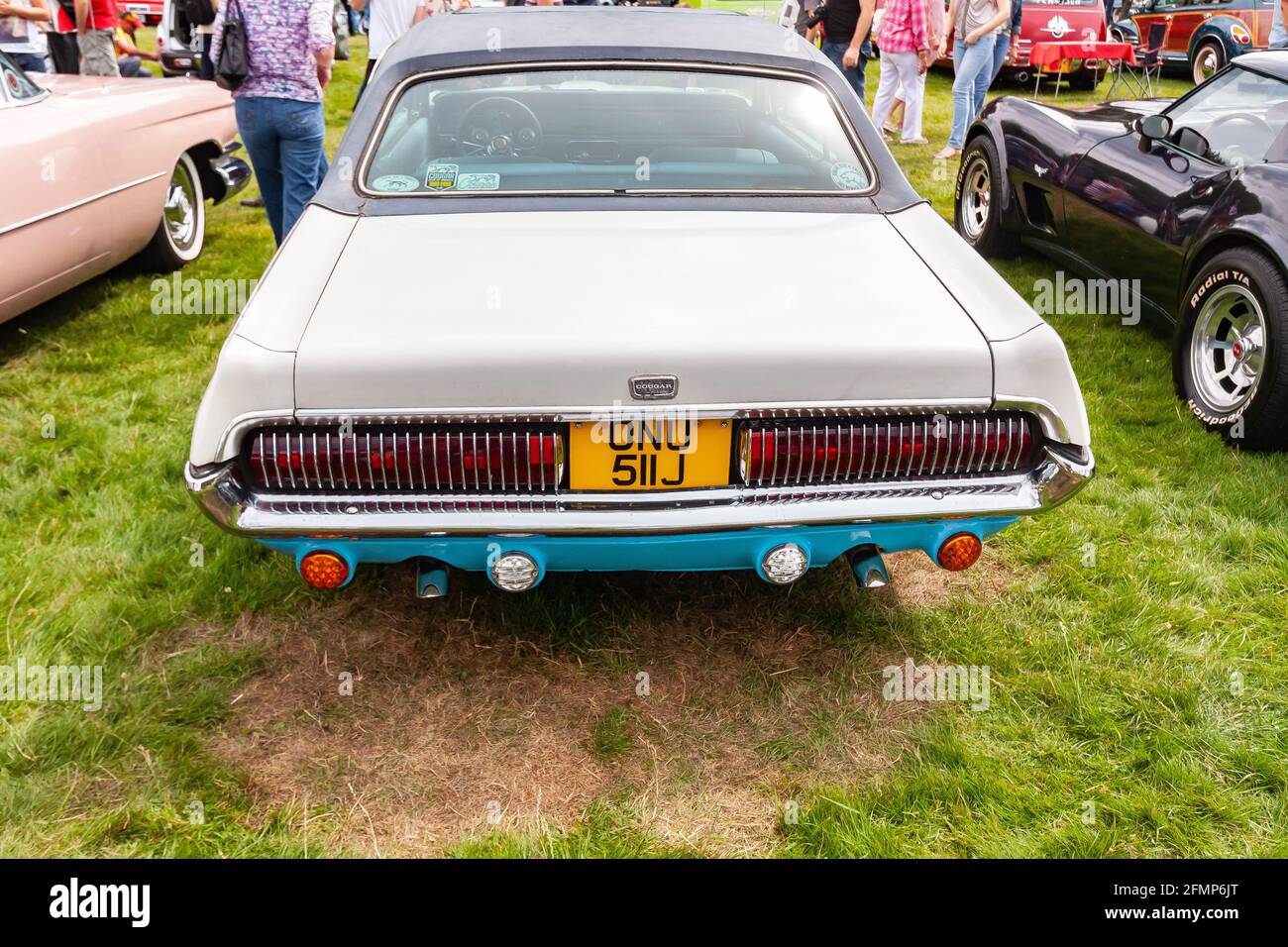 rear view of 1960s American Mercury Cougar at Stars & Stripes American ...
