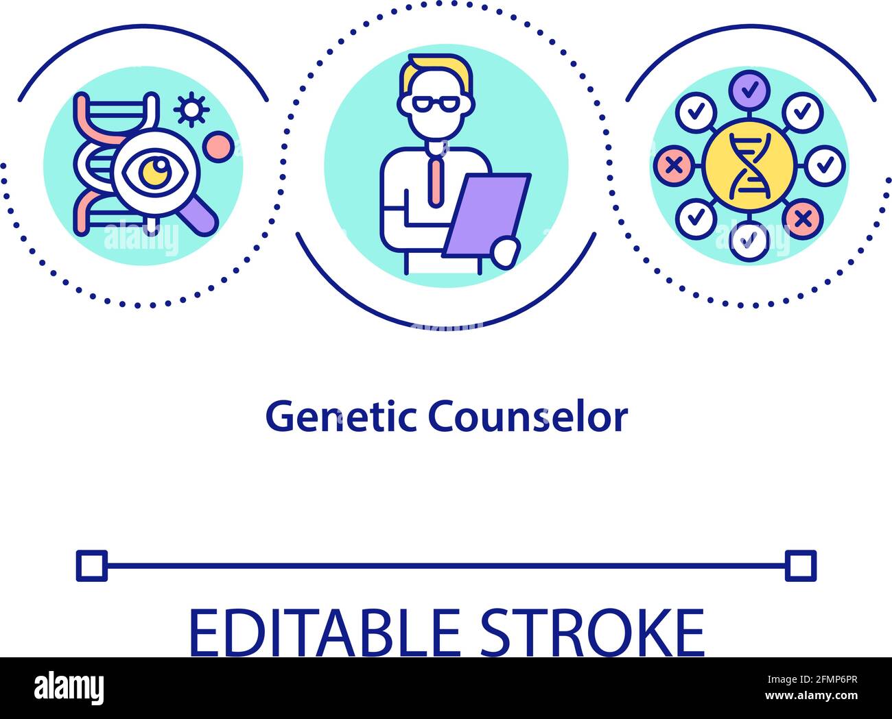 Genetic research testing doctor Stock Vector Images - Alamy