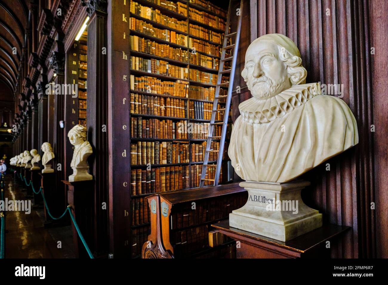 Republic of Ireland; Dublin, Library at Trinity College, The Long Room ...