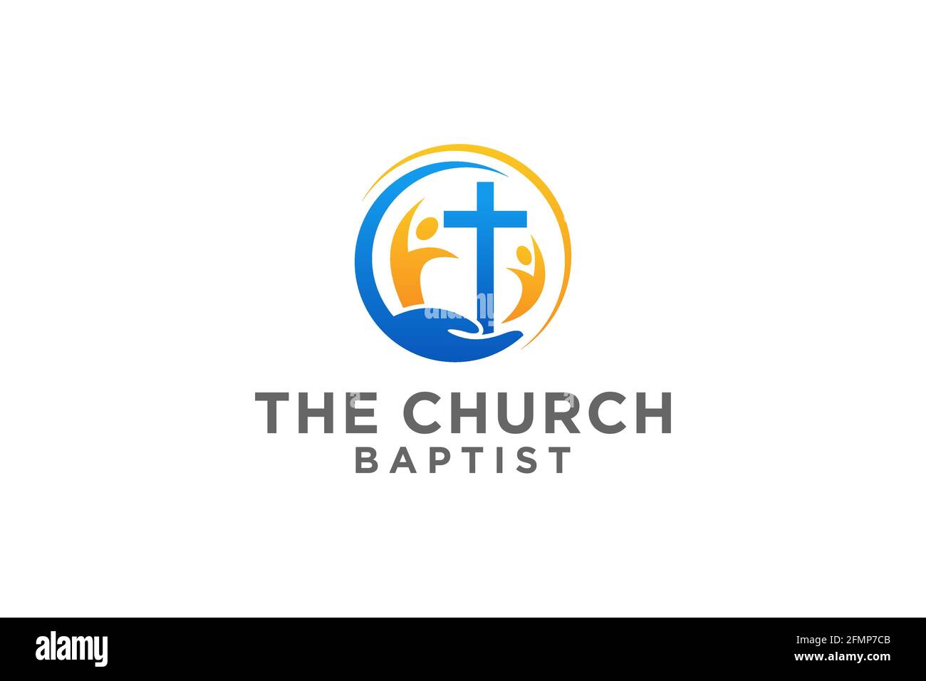 Christian Church Jesus Cross Gospel logo design Stock Vector Image ...
