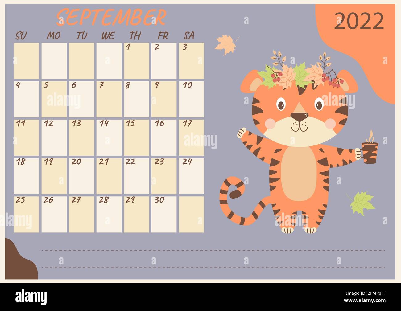 Septiembre Calendario 2022