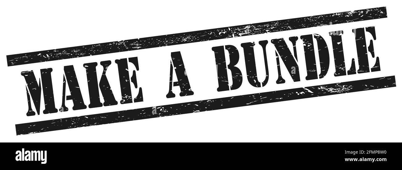 Bundle text on black Cut Out Stock Images & Pictures - Alamy