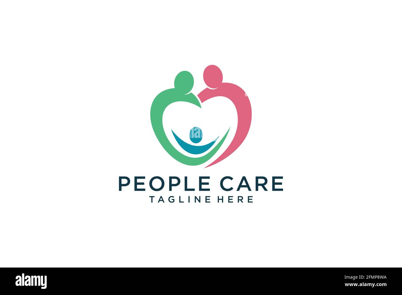 Social Humanity People Logo. Flat Vector Logo Design Template Stock ...