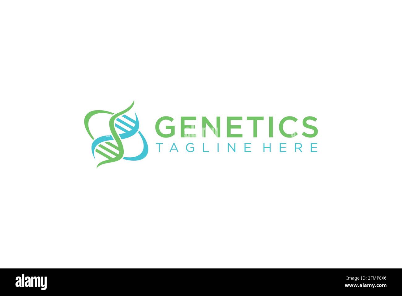 DNA Helix Logo Template. Genetics Vector Design. Biological Stock ...