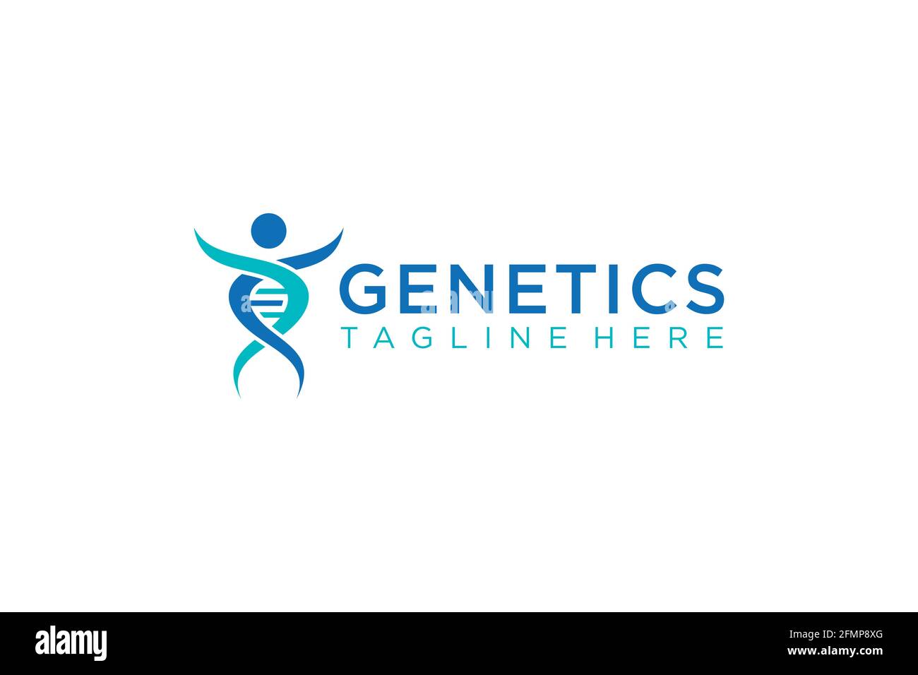 DNA Helix Logo Template. Genetics Vector Design. Biological Stock ...