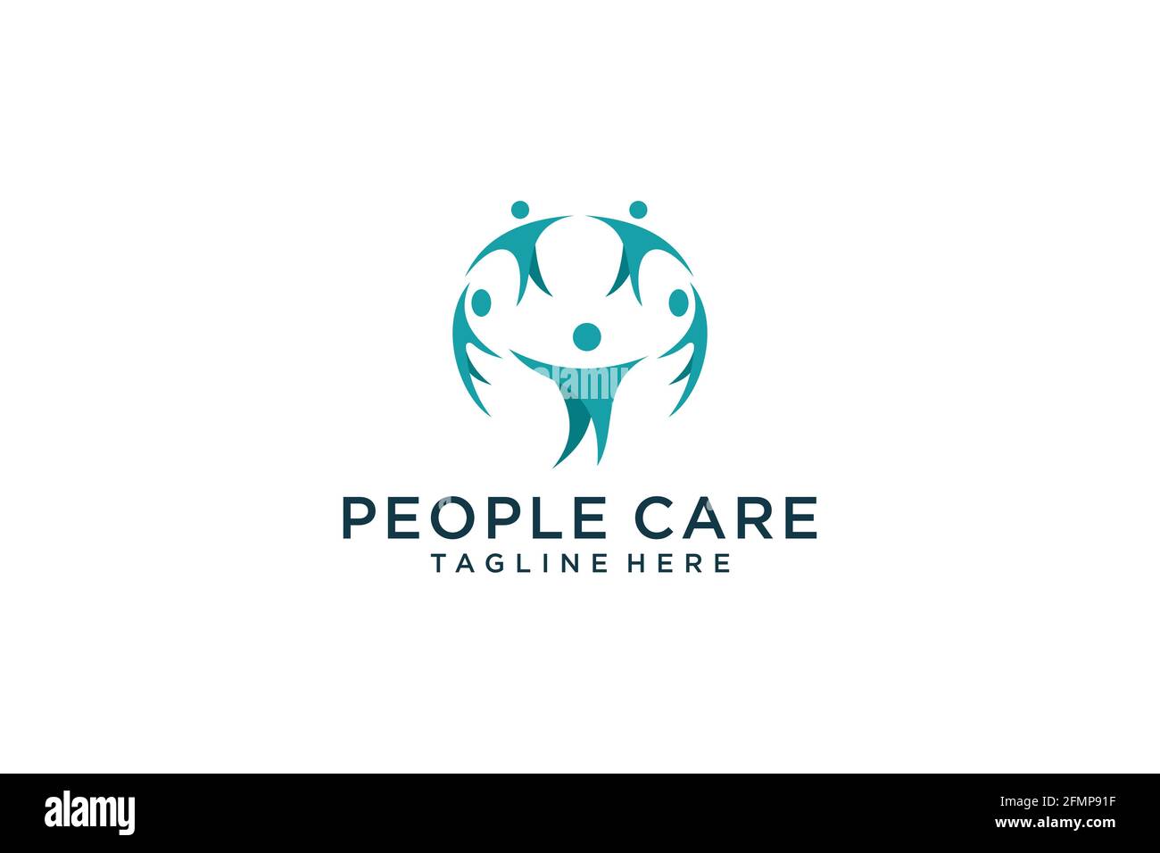 Social Humanity People Logo. Flat Vector Logo Design Template Stock ...
