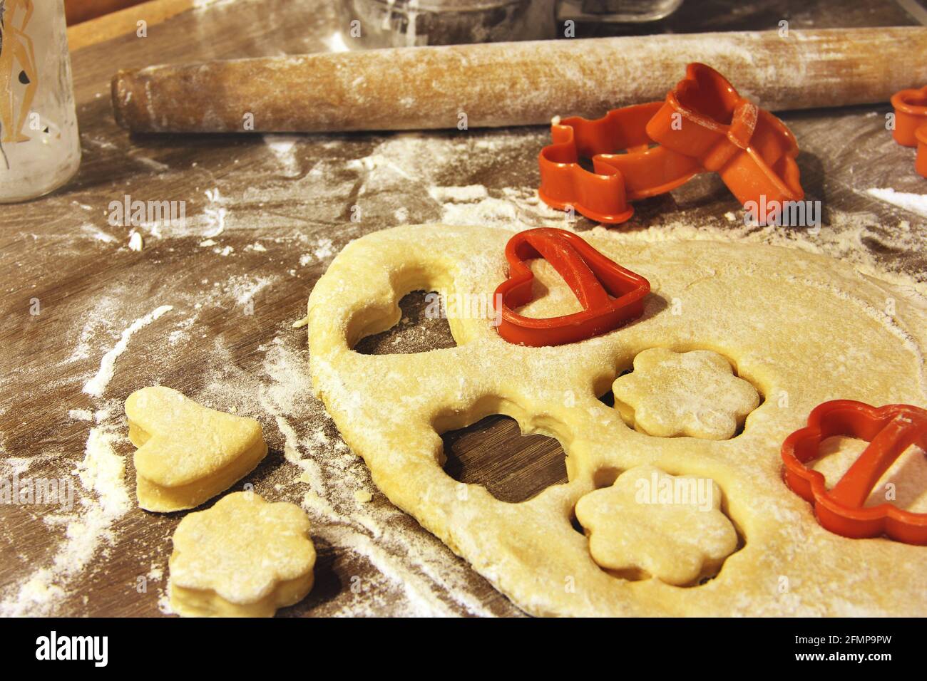 Cooking cookies in the kitchen. Bakery products Stock Photo - Alamy