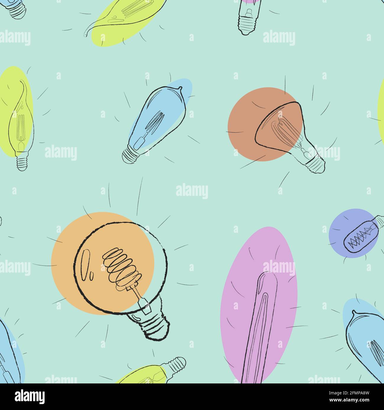 Light bulbs seamless texture hi-res stock photography and images - Alamy