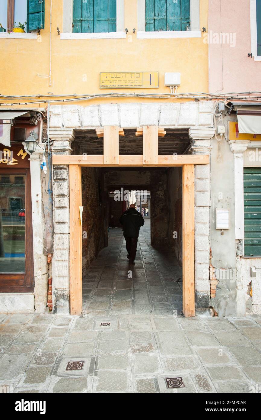 One of the entrances to the Jewish Ghetto, You may notice the ...