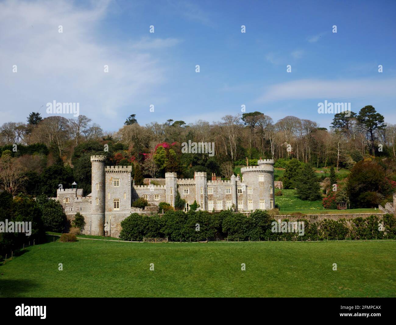 Caerhays Castle, designed by John Nash, Cornwall Stock Photo - Alamy