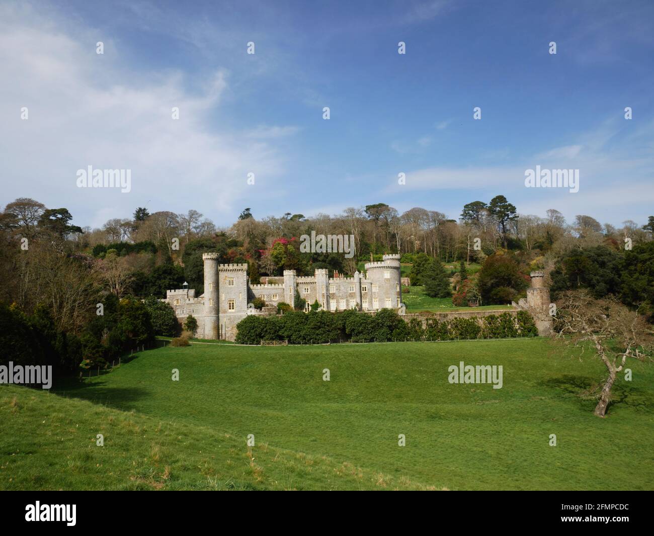 Caerhays Castle, designed by John Nash, Cornwall Stock Photo - Alamy