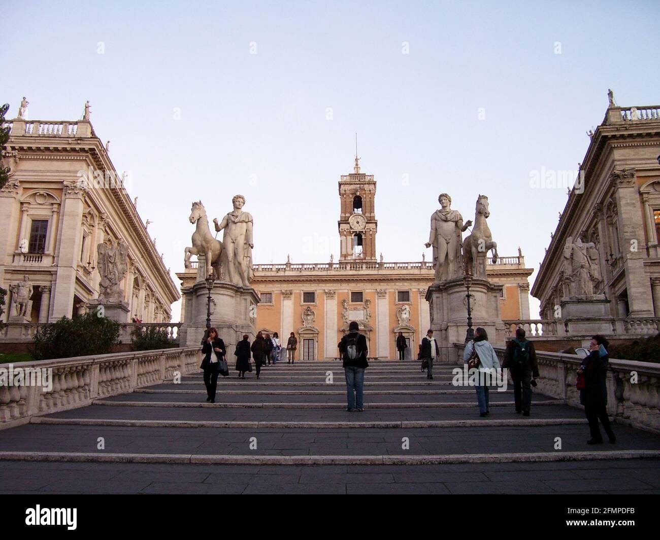 Rome, Italy, January 2007: A cityscape of the Palazzo Caffarelli in the ...