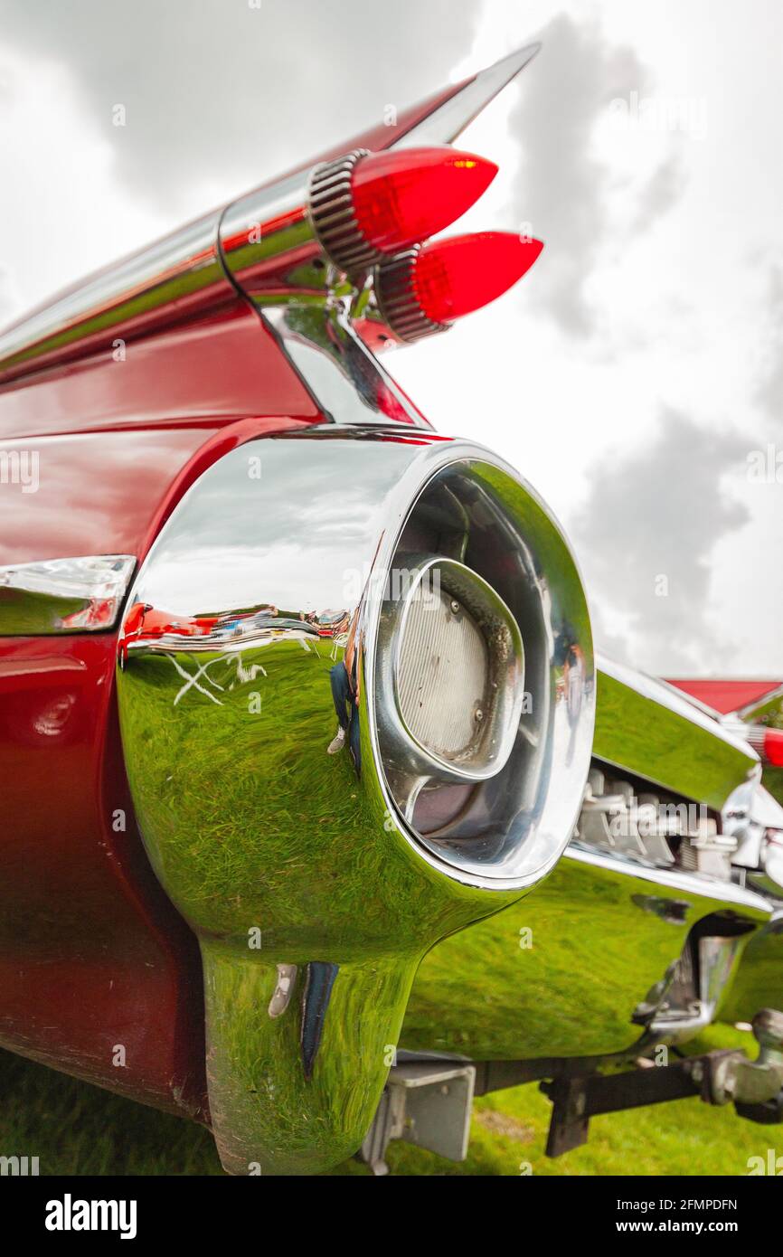 bullet rear lights of vintage 1959 Cadillac Coupe de Ville at Stars ...