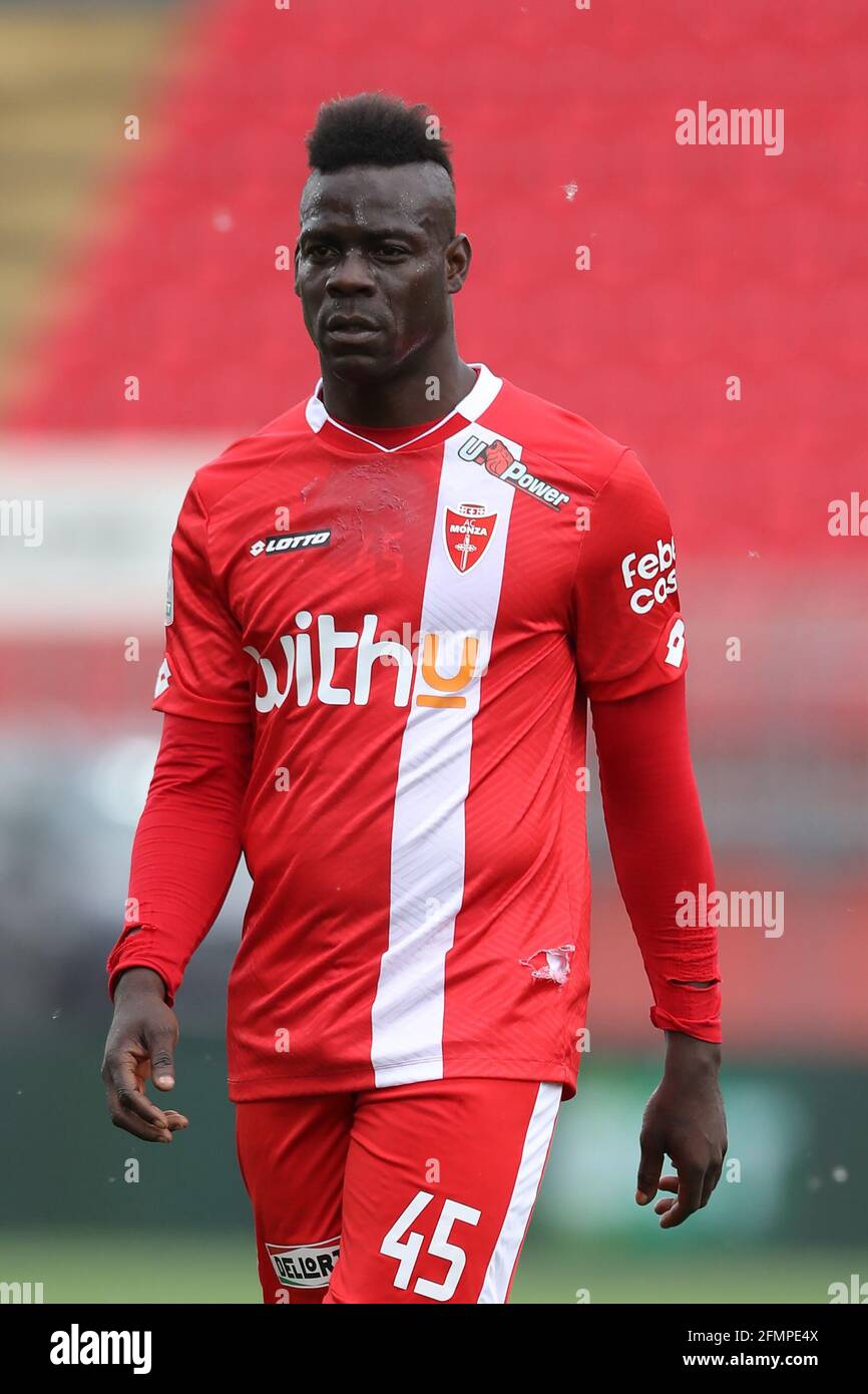 Monza, , 10th May 2021. Mario Balotelli of AC Monza during the Serie B ...