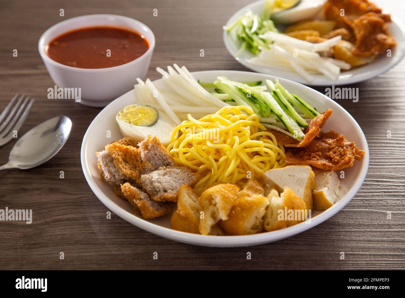 Mee Rojak is Malaysia Indian food of noodle with peanut sauce. One of ...