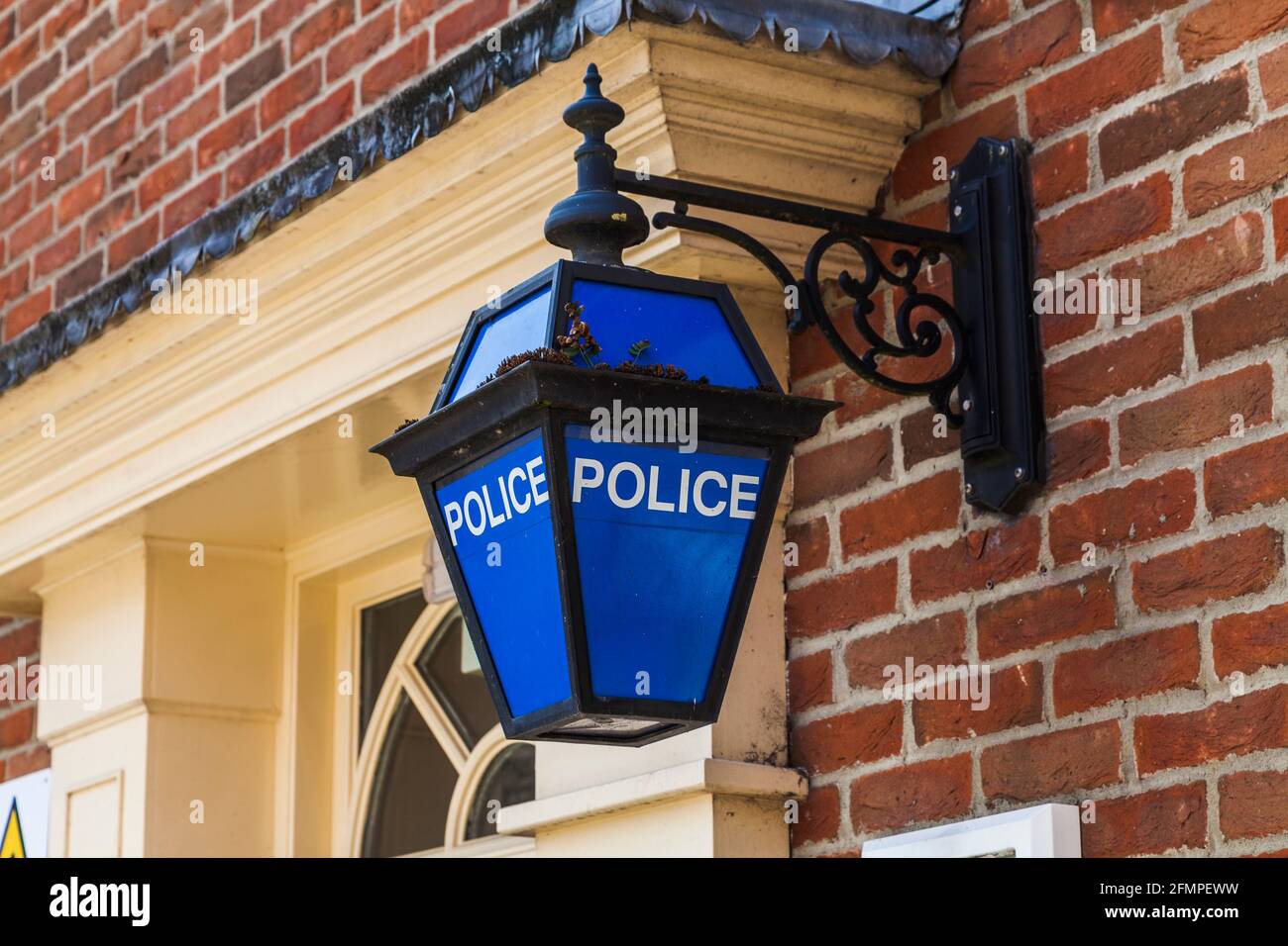 Old police station sign hi-res stock photography and images - Alamy