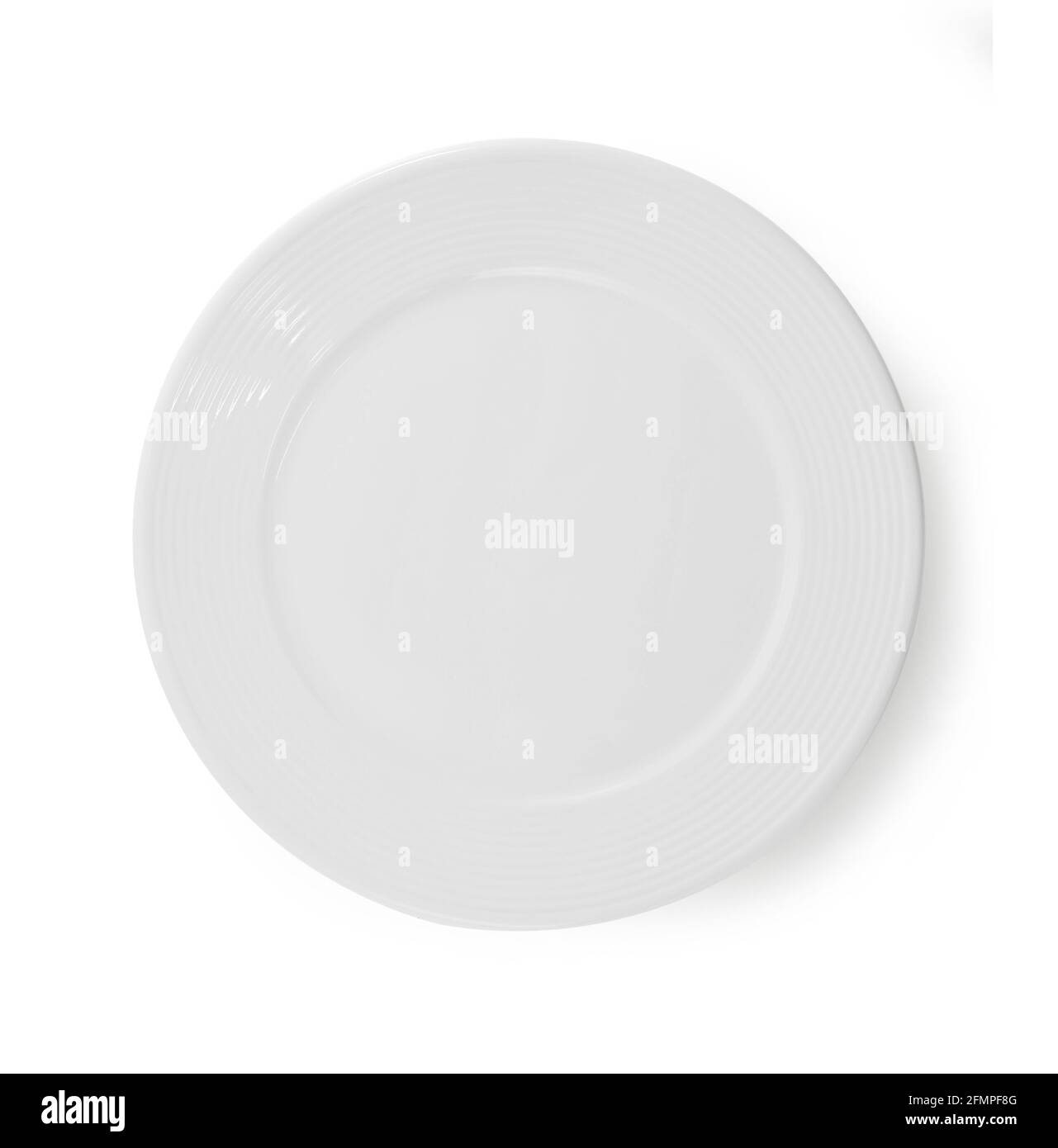 white plate isolated on white background Stock Photo - Alamy