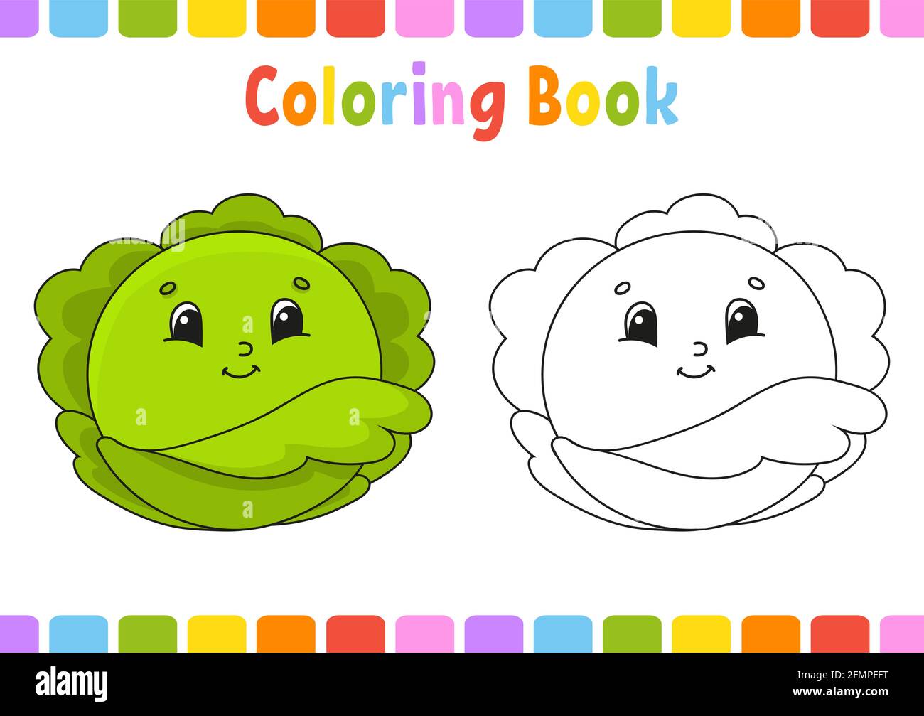 Smiling Cabbage Color Page