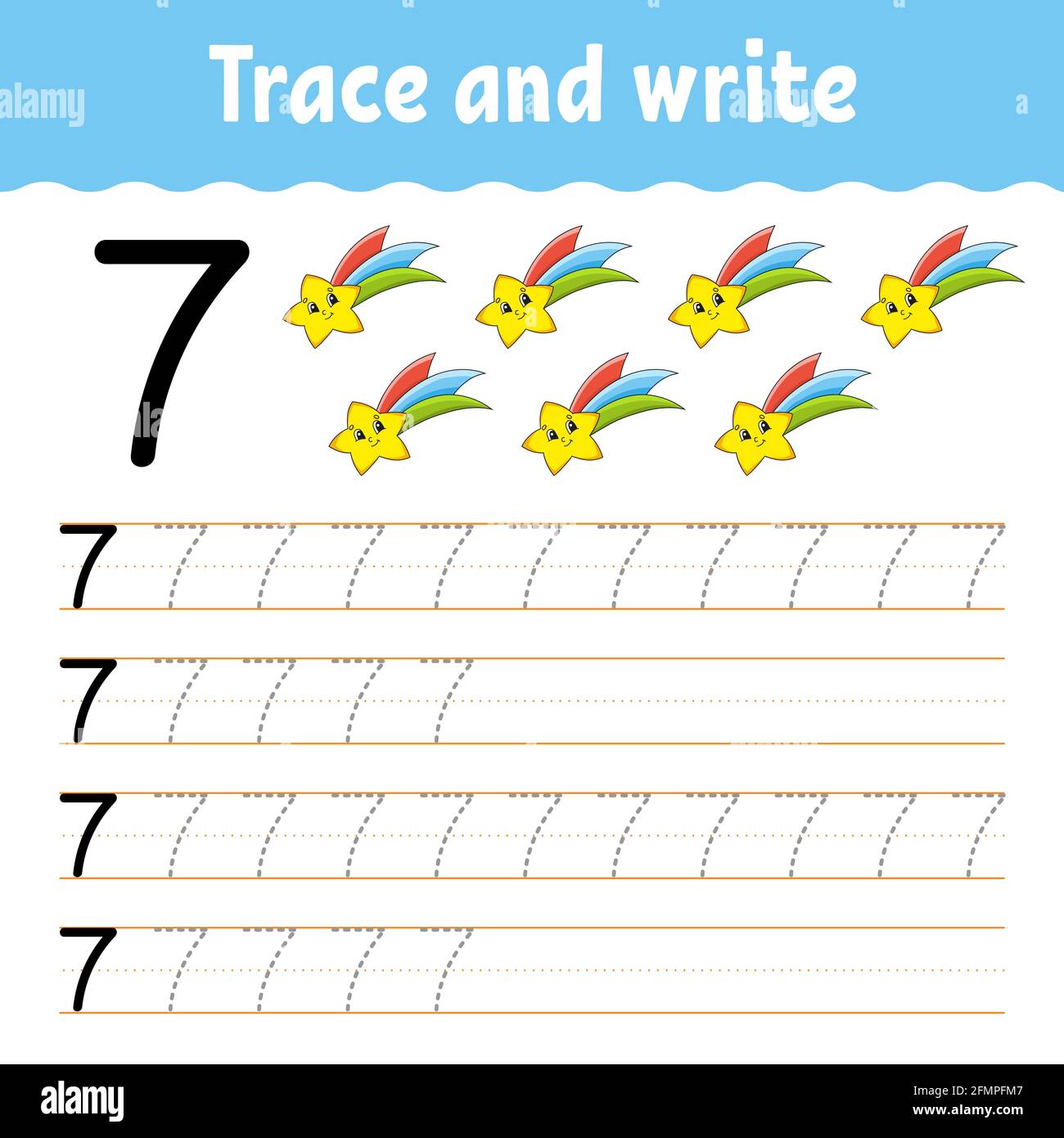 Learn Numbers. Trace and write. Handwriting practice. Learning numbers ...