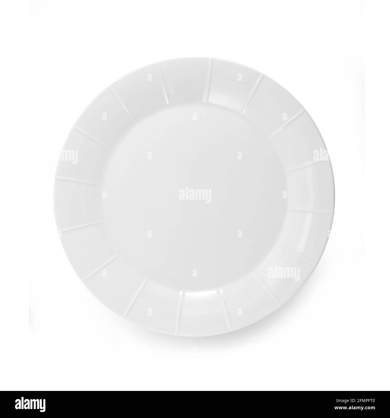 white plate isolated on white background Stock Photo - Alamy