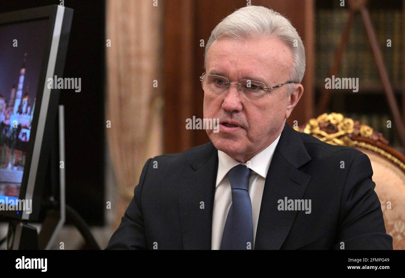 May 11, 2021. - Russia, Moscow. - Krasnoyarsk Territory's Governor ...