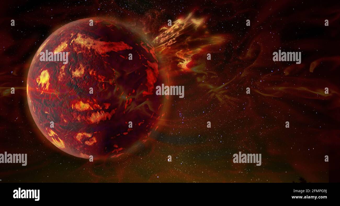 Huge dark star sun. Elements of this image furnished by NASA Stock ...