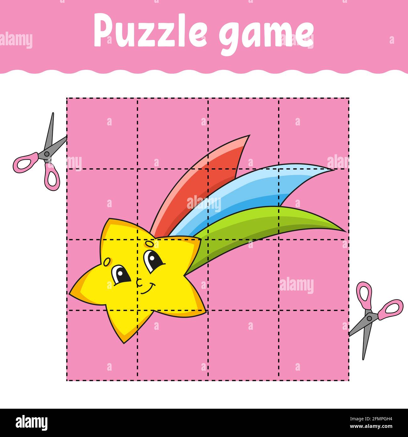 Puzzle game for kids. Education developing worksheet. Learning game for ...