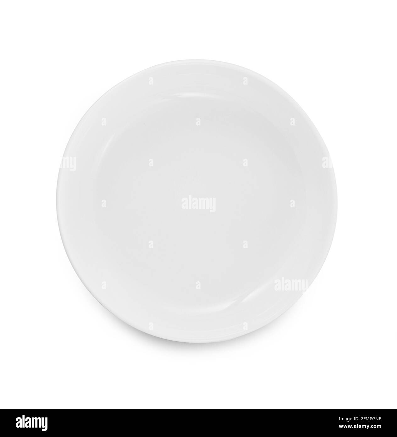 white plate isolated on white background Stock Photo - Alamy
