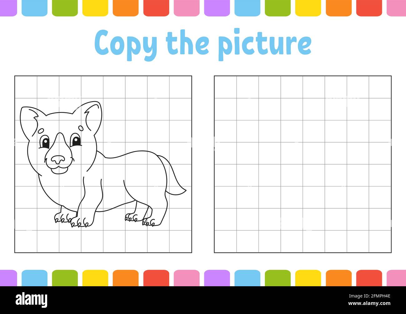 Copy the picture. Coloring book pages for kids. Education developing ...
