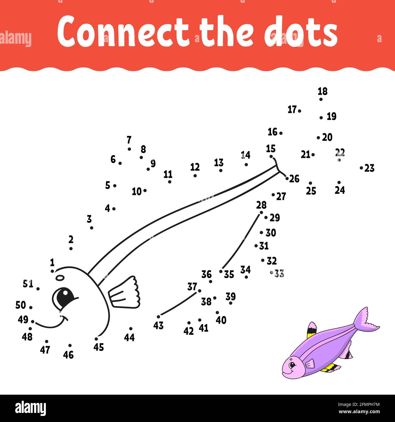 Dot To Dot Game Draw A Line For Kids Activity Worksheet Coloring 