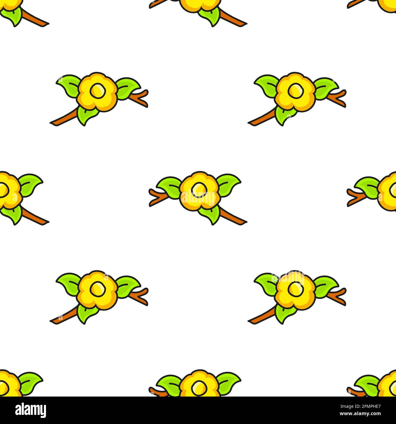 Colored seamless pattern. Cartoon style. Hand drawn. Vector ...