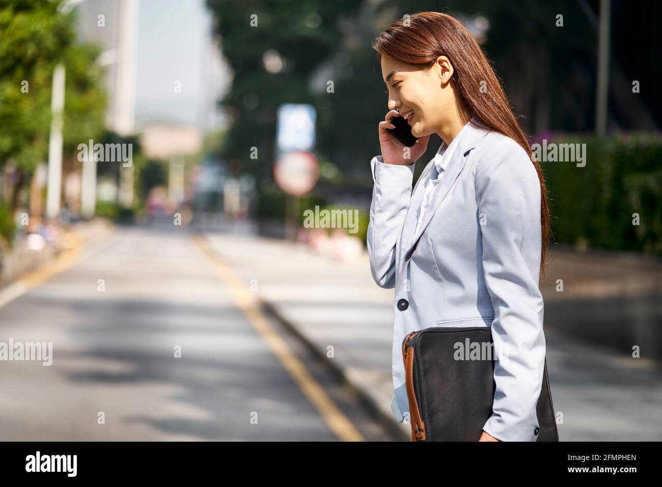 Talking On Cell Phone Walking