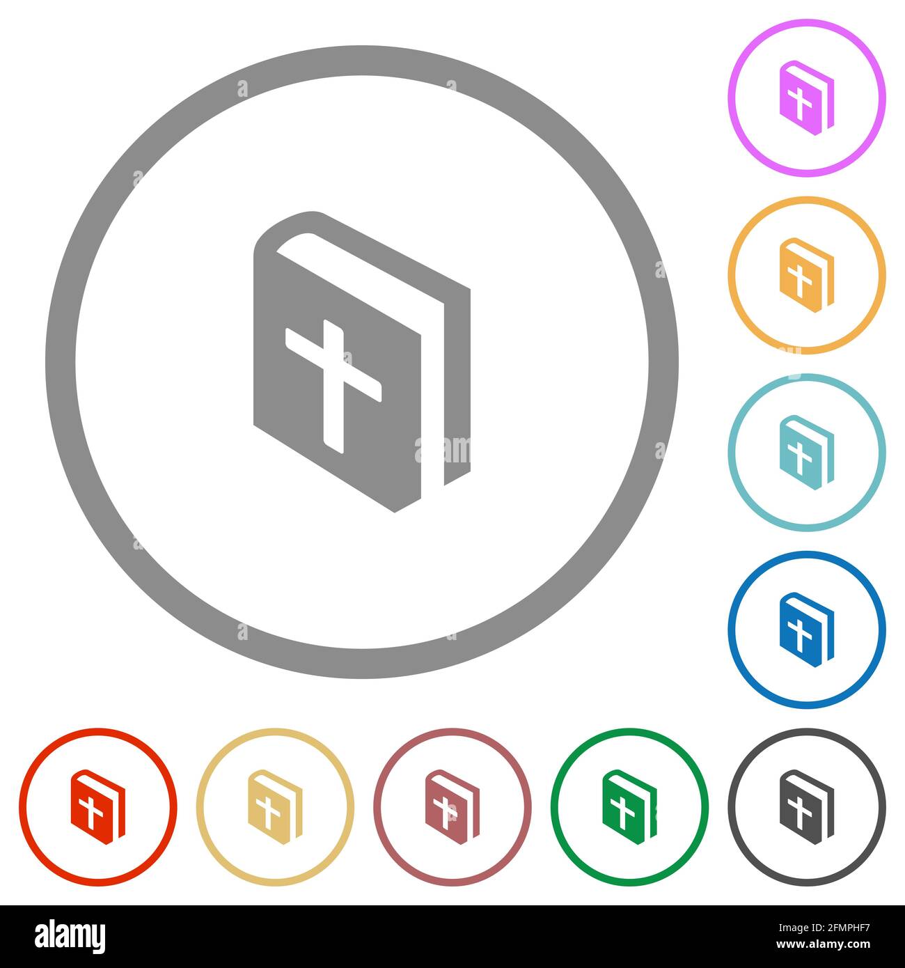 Holy bible flat color icons in round outlines on white background Stock Vector Image & Art - Alamy