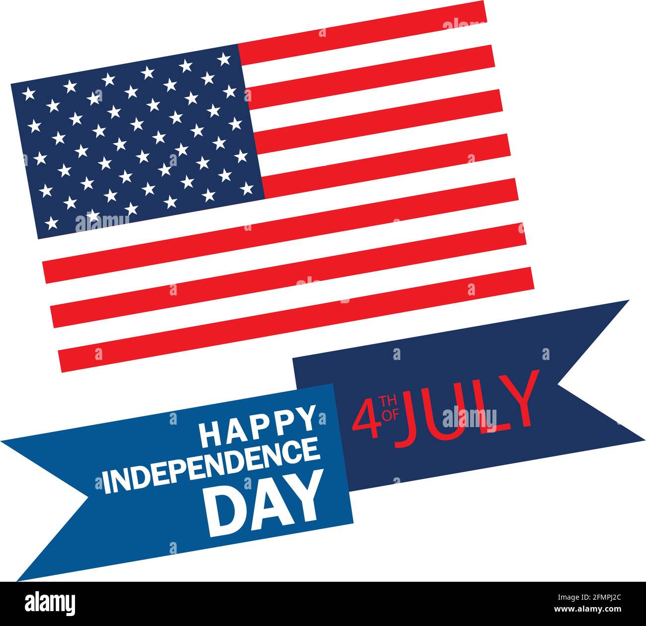 happy independence day flag Stock Vector Image & Art - Alamy