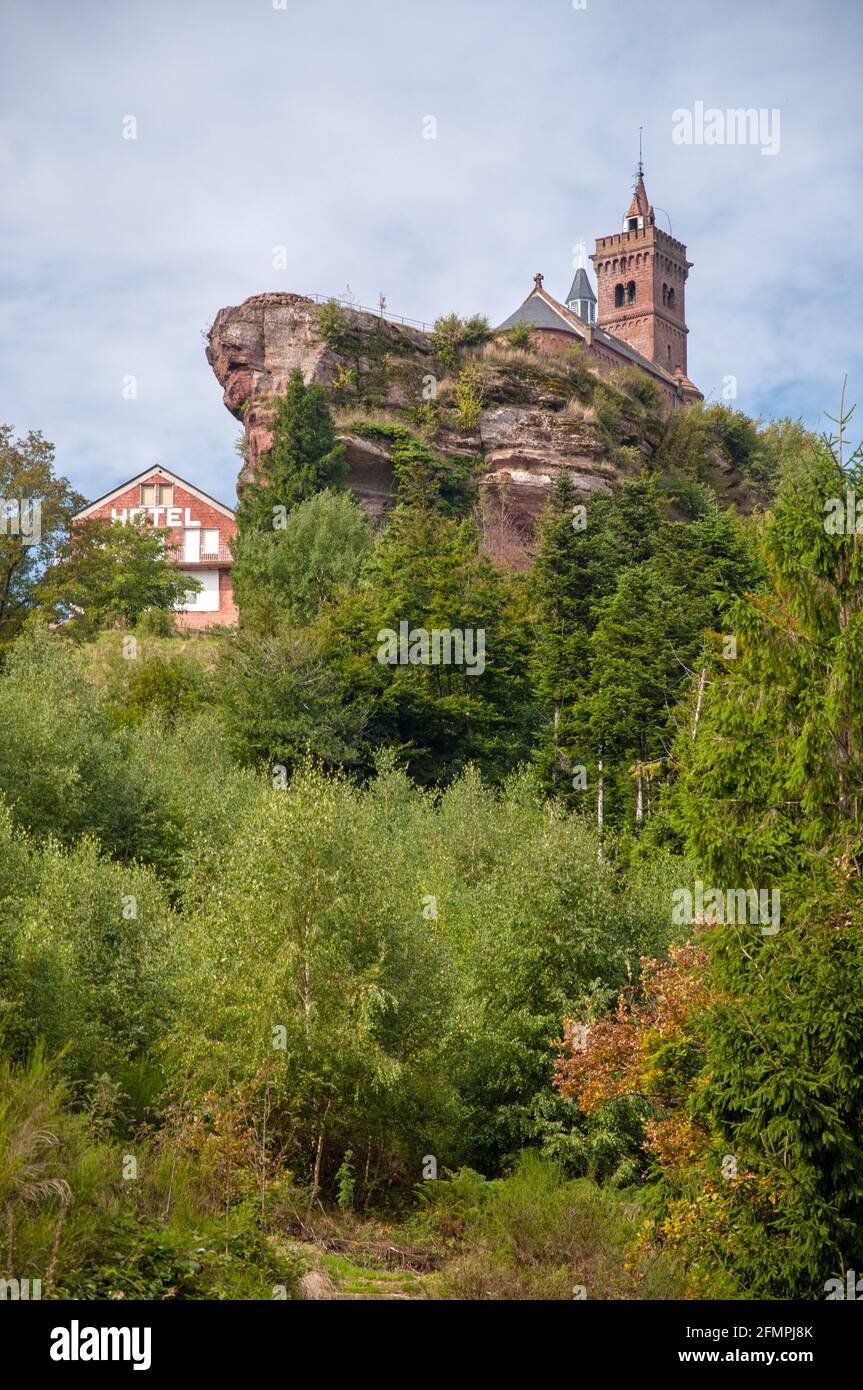 Rocher de Dabo, a 30 M rock offering a 360° panoramic view of the ...