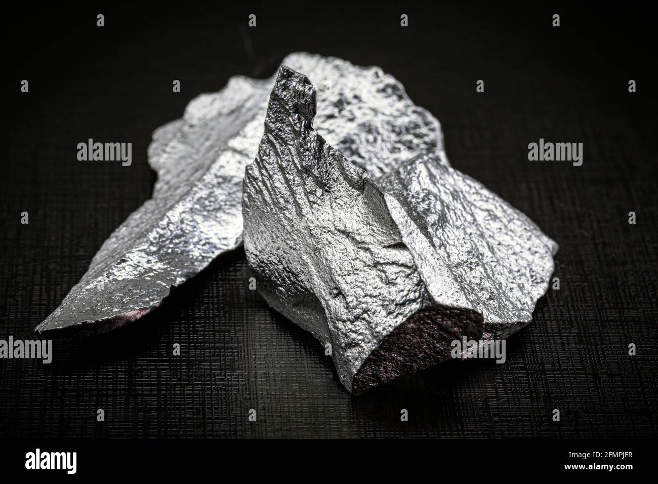 pure silicon stones isolated on black background Stock Photo - Alamy