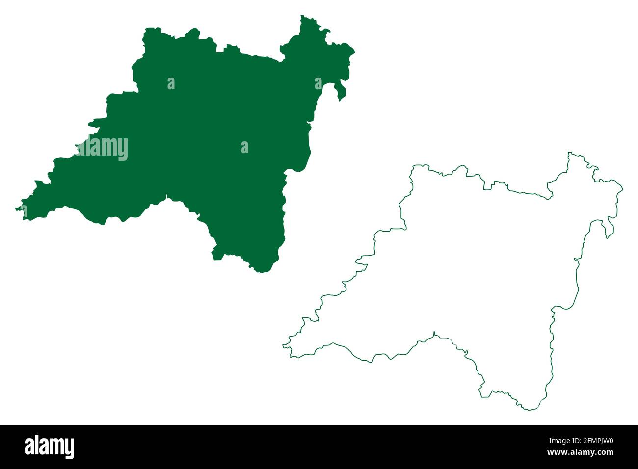 Balaghat district (Madhya Pradesh State, Jabalpur division, Republic of ...