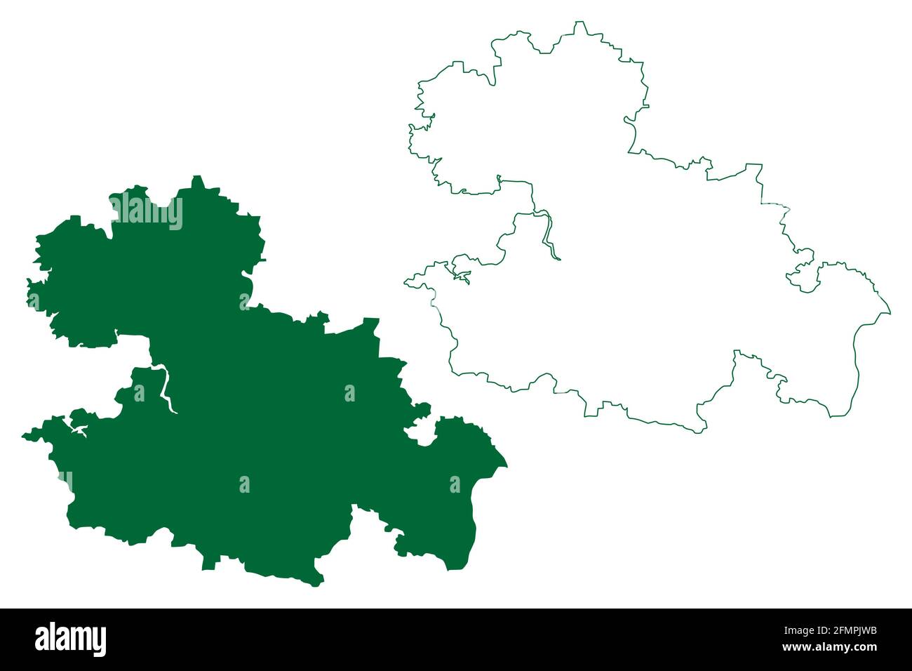 Mandla district (Madhya Pradesh State, Jabalpur division, Republic of ...