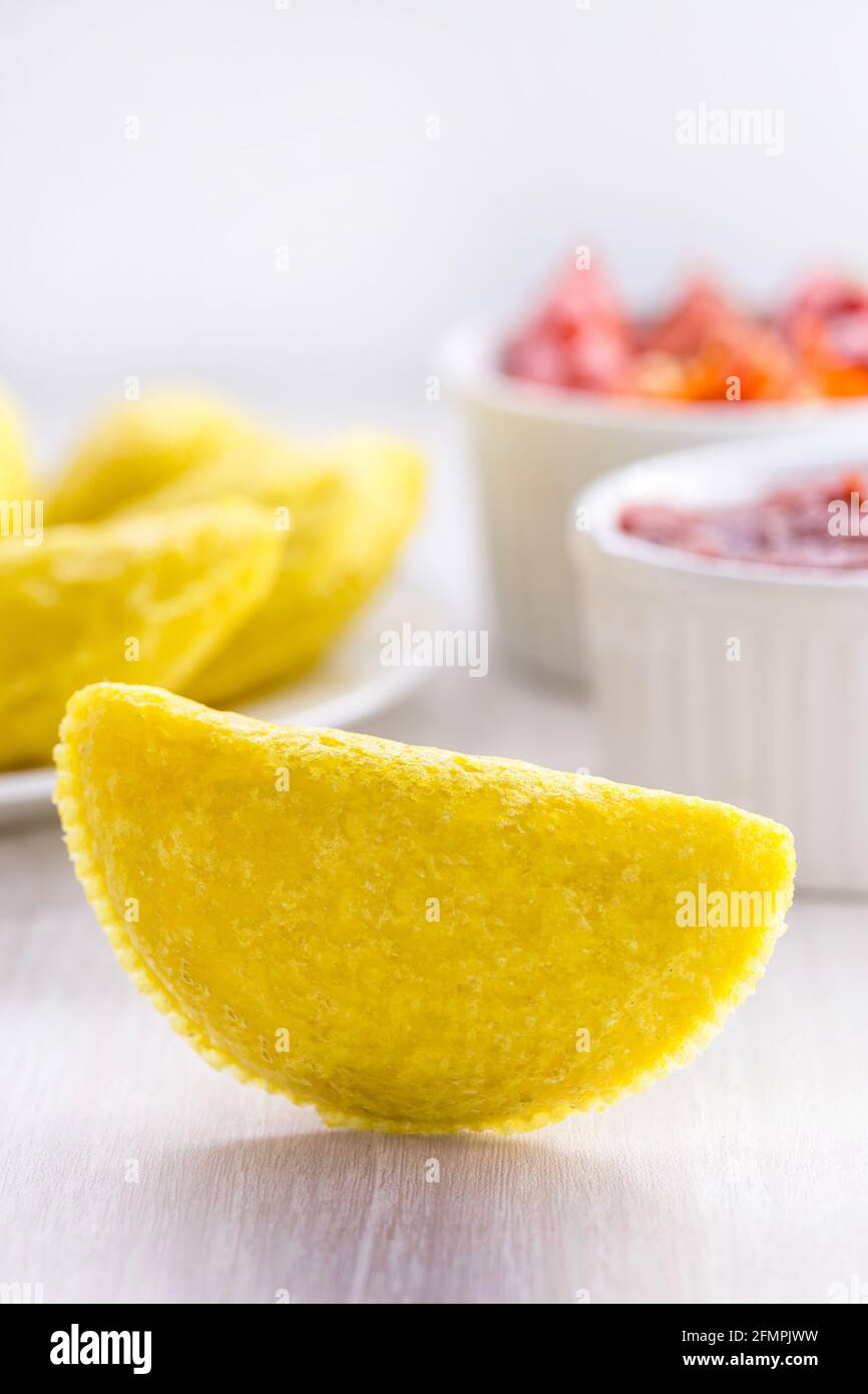 fried pastry of corn dough typical of Brazil Stock Photo - Alamy