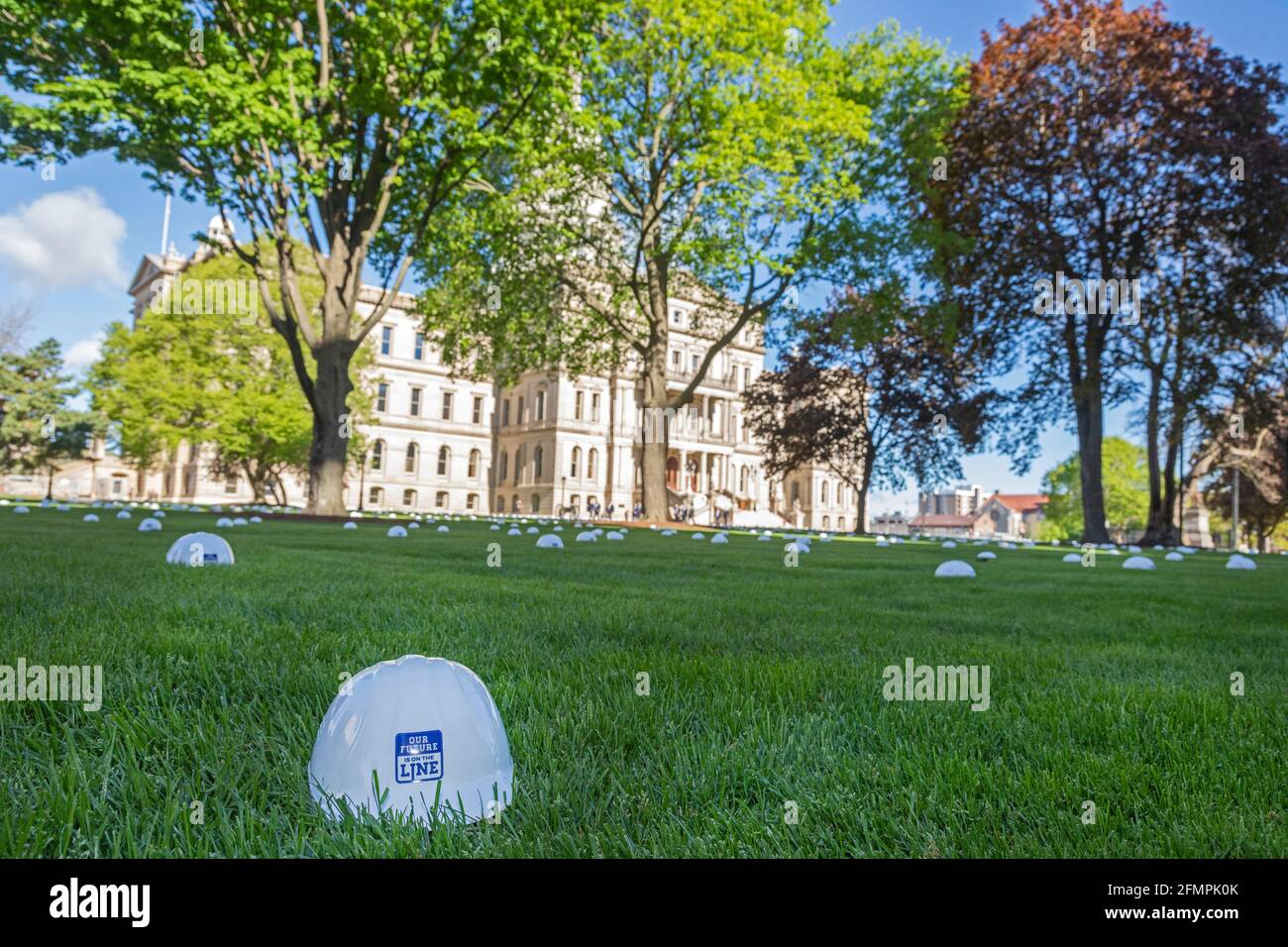 Lansing, Michigan, USA. 11th May, 2021. Members of the United ...