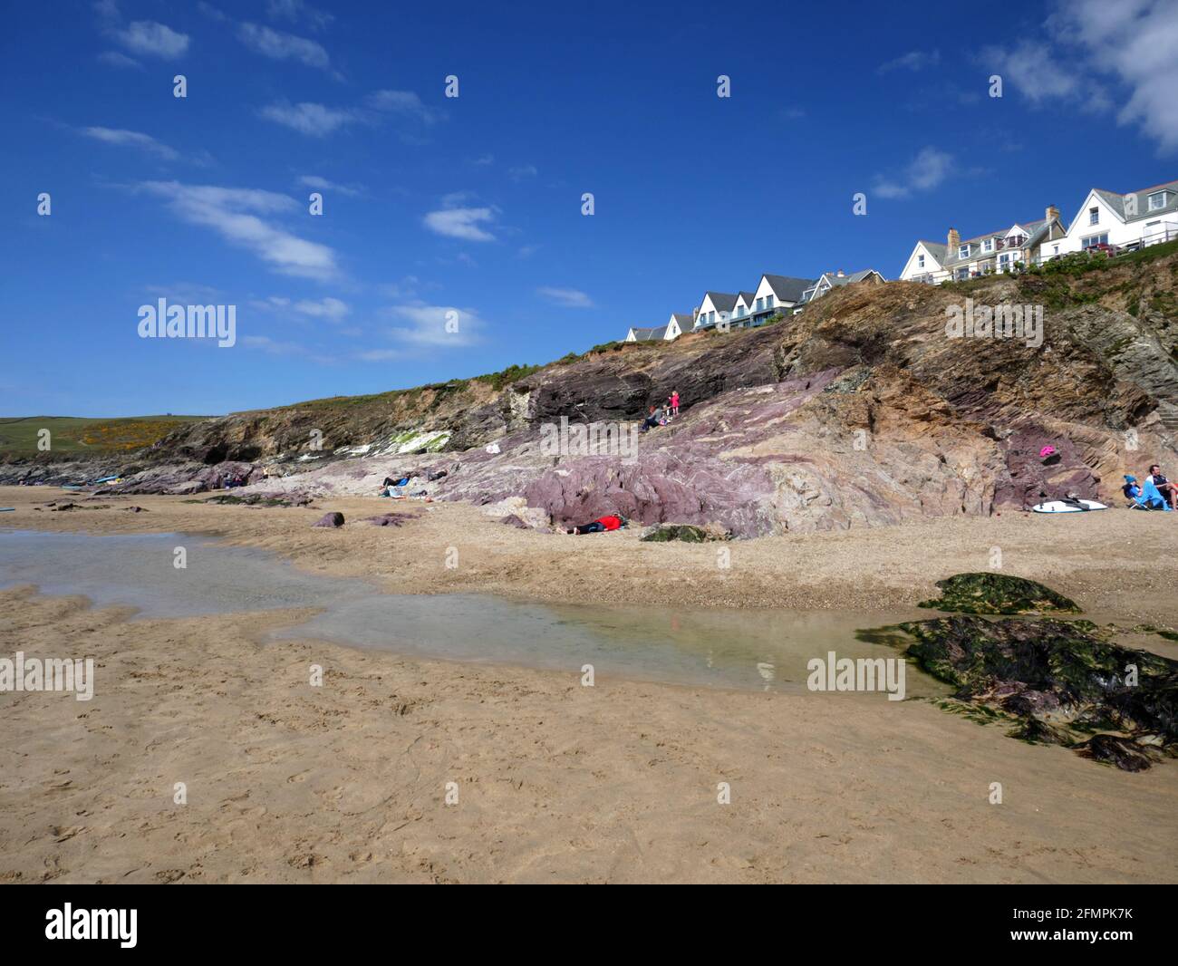 Hayle Bay, New Polzeath, Cornwall Stock Photo - Alamy