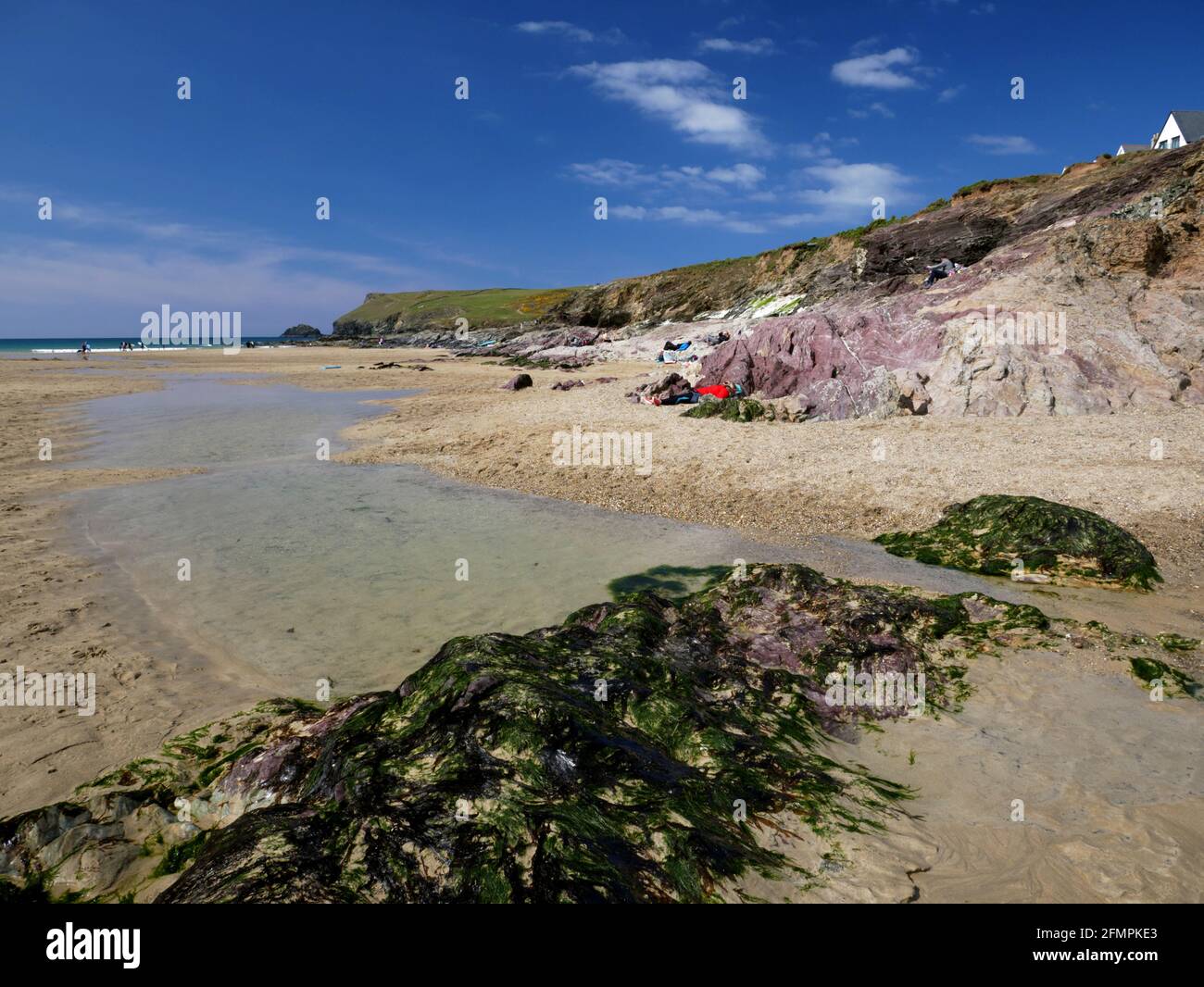 Hayle Bay, New Polzeath, Cornwall Stock Photo - Alamy