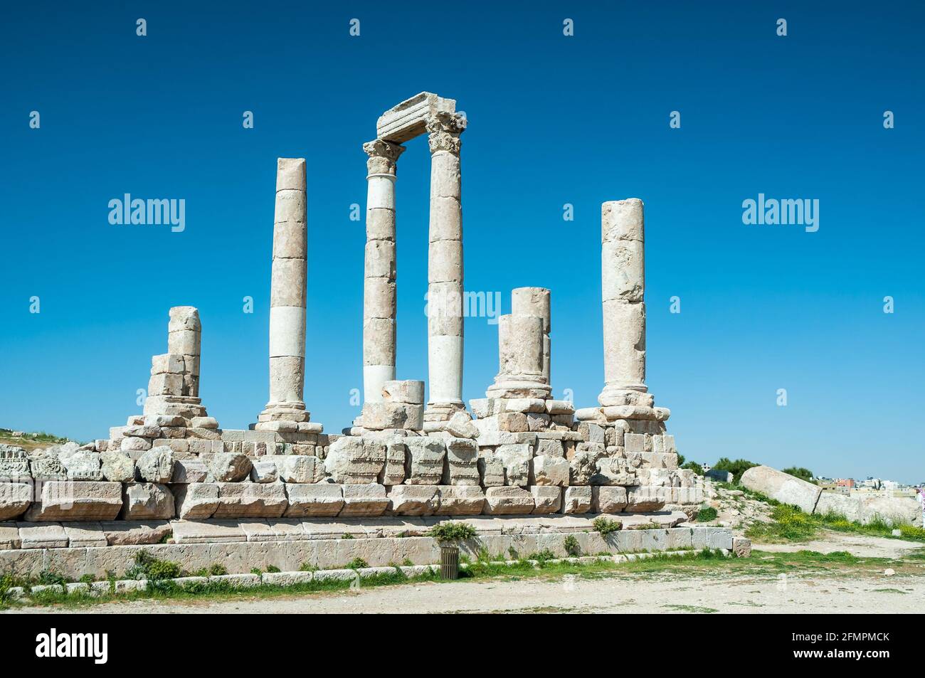 Temple of Hercules, Citadel Hill, Amman, Jordan Stock Photo - Alamy